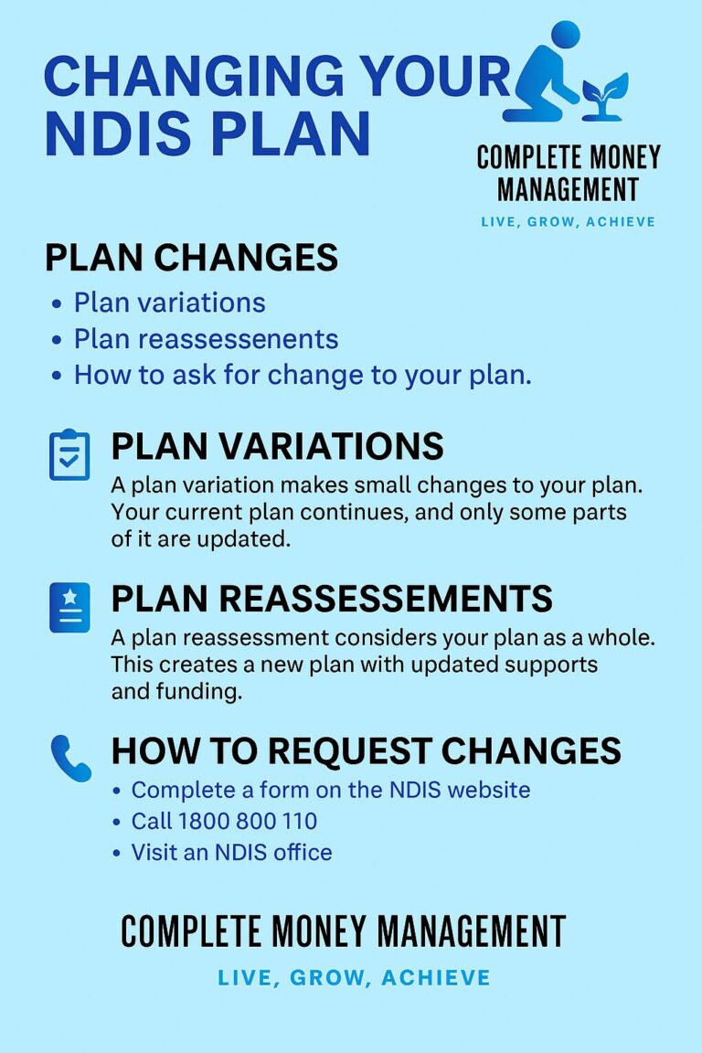 Changing Your NDIS Plan: Variations, Reassessments & How to Request Changes - Complete Money ...